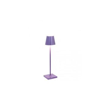 Zafferano Zafferano - Lampe de table led Poldina Pro Micro Lilac, rechargeable et dimmable avec une autonomie allant jusquà 12 heures