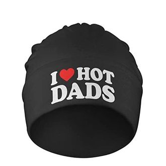 Generic Homme Femme Bonnet &Agrave; Revers Jadore Les Papas Sexy! Bonnet dhiver Doux Bonnets Tricot&eacute; Chaud Bonnets De Ski pour Ski Hiver Course