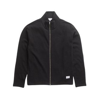 Norse Projects Teno Military Rib Zip Cardigan - - Knitwear - Herren - Schwarzk - M