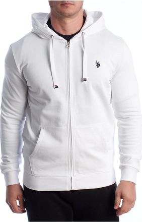 U.S.Polo Association U.s. Polo Assn., Homme, Sweatshirts et sweats &agrave; capuche, Blanc, Taille: 3XL SweaT-shirt zipp&eacute; &agrave; capuche