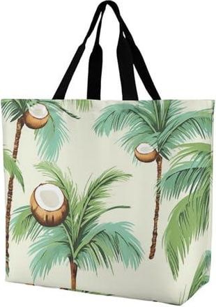 Generic Cocotier D&Eacute;t&eacute; Sac Fourre-Tout R&eacute;utilisable Sacs Imperm&eacute;able Sac A Main Femmes Pour Travail Quotidienne Universit&eacute;