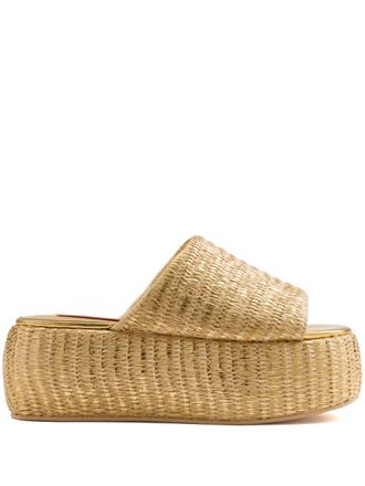 Simon Miller claquettes à fini métallisé - Or