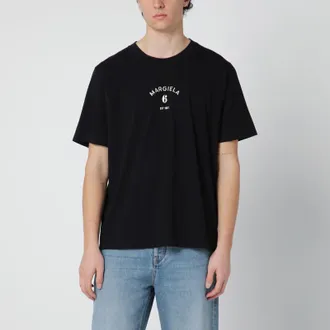 Maison Margiela Black T-shirt with logo print