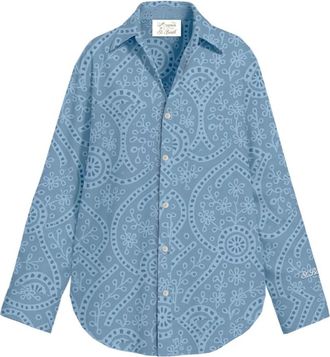 MC2 Saint Barth Femme, Blouses et Chemises, Bleu, Taille: 38 FR Shirt
