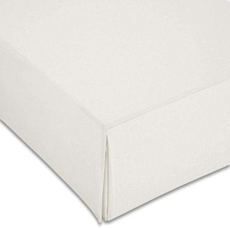 Estoralis | LONETA | Abdeckung f&uuml;r Boxspringsysteme | Unifarbener Canvas-Stoff | Farbe - schmutzige wei&szlig;e | F&uuml;r 150 cm. Bett. (150 x 200 cm. Breite x H&ouml;he) | H&ouml;