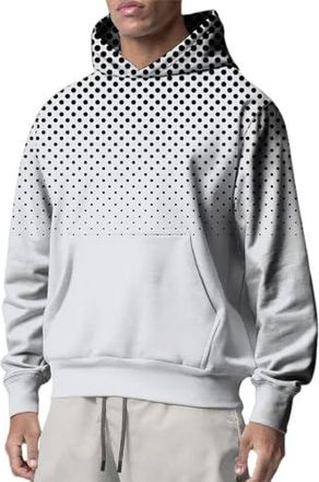 Generic Y2K Sweat &agrave; capuche pour homme - Sweat &agrave; capuche tendance - Manches longues - Confortable - Doux - Manches longues - Coupe ample - Coupe droite - Avec
