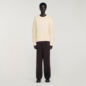 Sandro Pull laine point nid dabeille