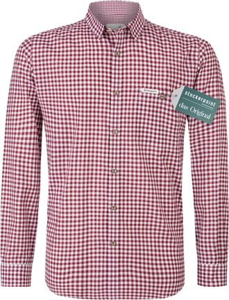 Stockerpoint Campos3 Herren Trachtenhemd, Bordeaux, 3XL