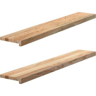 vidaXL Vidaxl - Appuis de fen&ecirc;tre 2 pcs non trait&eacute; 120x20x2cm bois ch&ecirc;ne massif
