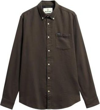 Barbour Chemise droite col boutonn&eacute; unie en coton