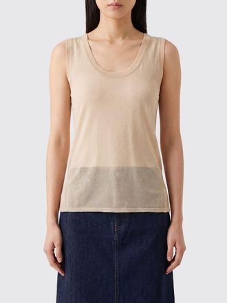 Durazzi Milano Transparentes Slim-Fit Baumwolltop von mit U-Ausschnitt