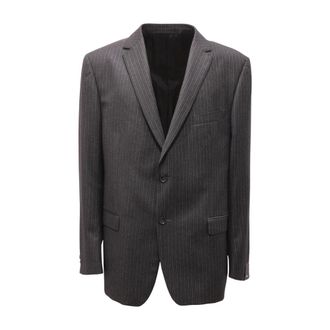 Ermenegildo Zegna Nadelstreifen Wollanzug Dunkelgrau - - Jackets - Herren - Grau - 3XL