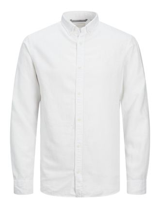 Jack & Jones JPRCCMAZE Linen Shirt L/S Button DOWN