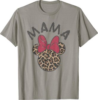 Disney Minnie Mouse Mothers Day Leopard Print Mama T-Shirt
