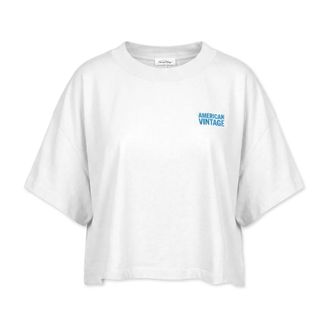 American Vintage Femme, Tops, Blanc, Taille: 40/42 FR T-Chemises