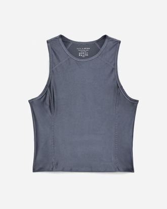 Arket Gl&auml;nzendes Tanktop -Grau