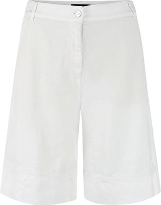 Marc Cain Femme, Shorts, Blanc, Taille: 40 FR Long Shorts