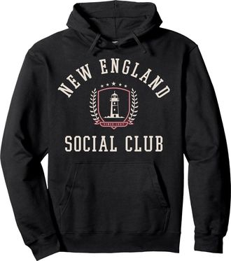 Trendy Apparel New England Social Club Since 1997 Lighthouse Pullover Hoodie