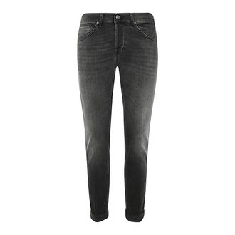 Dondup Homme, Jeans, Noir, Taille: W33 Jean Skinny Noir Taille Basse Coupe Ajustée