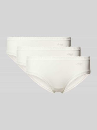 sloggi Slip mit Spitzenbesatz Modell GO im 3er-Pack