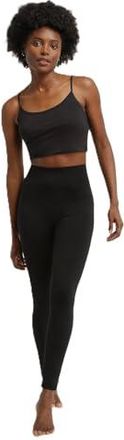Dim Femme Thermo Intérieur Polaire Relax & Go X1 Legging, Noir, M EU