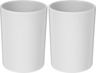 BESPORTBLE SAFIGLE 2 St&uuml;ck Wiederverwendbare Mundsp&uuml;lbecher Graue Badezimmer Aufbewahrungsbecher Leicht Unzerbrechlich Zahnb&uuml;rstenbecher f&uuml;r Reisen und Camping