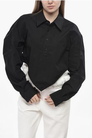 Alexander Wang Cropped-Fit Cotton Shirt size L