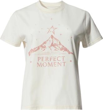 Perfect Moment Femme, Tops, Blanc, Taille: 36 FR Vintage Logo Cotton Tee