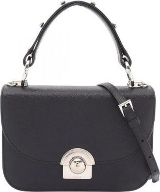 Prada Pre-owned Sacoche Saffiano Lux 2way - Femme - Pre-owned - Noir - Taille: ONE Size