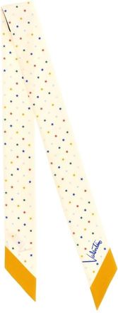 Valentino Garavani Femme, Accessoires, Multicolore, Taille: ONE Size Little Stars Starry Silk Bandeau Scarf