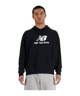 New Balance Sport Essentials French Terry Logo Sweatshirt &agrave; Capuche, Black, S Homme