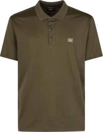 C.P. Company C.p. Company, Homme, Tops, Vert, Taille: XL Polo &agrave; Manches Courtes 70/2 Mercerized Jersey Gasato