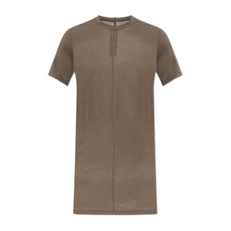 Rick Owens Homme, Tops, Gris, Taille: XL T-shirt col rond