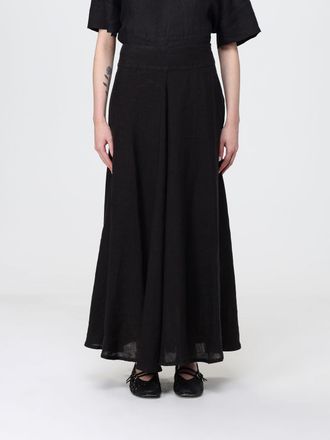 120% Lino Jupe Femme couleur Noir