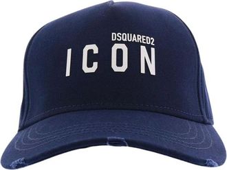 Dsquared2 Homme, Accessoires, Bleu, Taille: ONE Size Casquette de Baseball Classique pour Homme