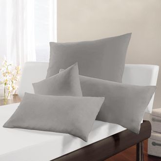 ESTELLA Estella Kissenbezug Mako-Feinjersey Platin Gr&ouml;&szlig;e 40x80 cm