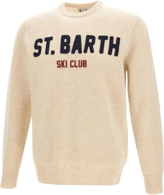 MC2 Saint Barth Bestickter Pullover - Nude