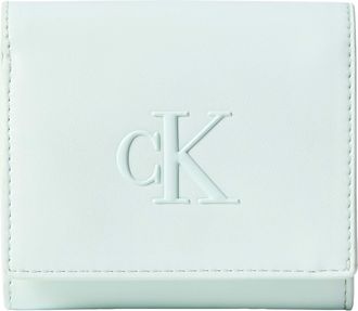 Calvin Klein Damen Bold Ck Medium Bifold Lv04f1156g Geldb&ouml;rsen, Grey (Whispering Blue)