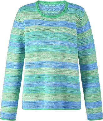 Emilia Lay Rundhals-Pullover Emilia Lay blau