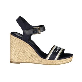 Tommy Hilfiger Femme, Chaussures, Bleu, Taille: 38 EU Sandale compensée