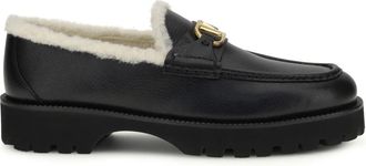 Valentino Garavani VLogo Pelz-Loafer - - Shoes - Herren - Schwarzk - 39 1/2 EU