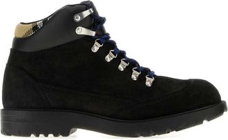 Burberry Homme, Chaussures, Noir, Taille: 44 EU Suede Moor Hiking Bottes