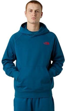 The North Face Raglan Box NSE Sweatshirt &agrave; Capuche pour Homme Mineral Ink/TNF Red M