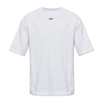 Off-white T-Shirt Mit Stickerei - - Tops - Herren - Wei&szlig; - L