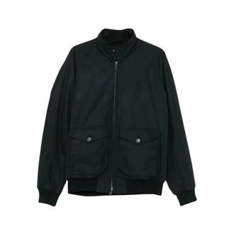 Baracuta G9 Waxed Pocket - Homme - Vestes - Noir - Taille: XS