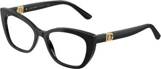 Dolce & Gabbana Femme, Accessoires, Noir, Taille: 52 MM Lunettes de vue