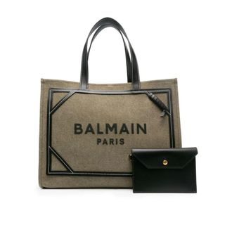 Balmain Femme, Sacs, Vert, Taille: ONE Size B-Army Shopper Tote