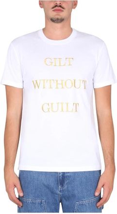 Moschino Guilt Without Guilt T-shirt - - Tops - Herren - Wei&szlig; - L