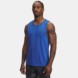 Under Armour Vanish Elite Seamless Tanktop für Herren Blau Atlantis / Iridescent XXL