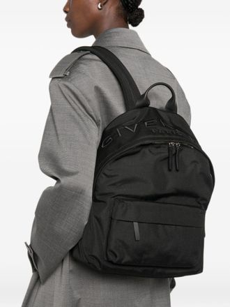 Givenchy Embroidered Logo Backpack - Black